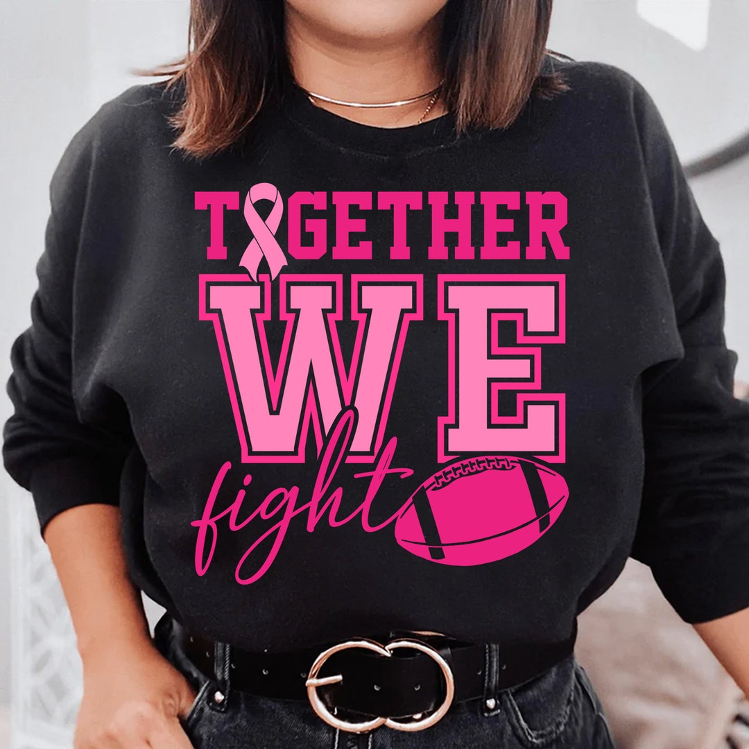 Together We Fight Football Png, Breast Cancer Awareness Png, Tackle ...