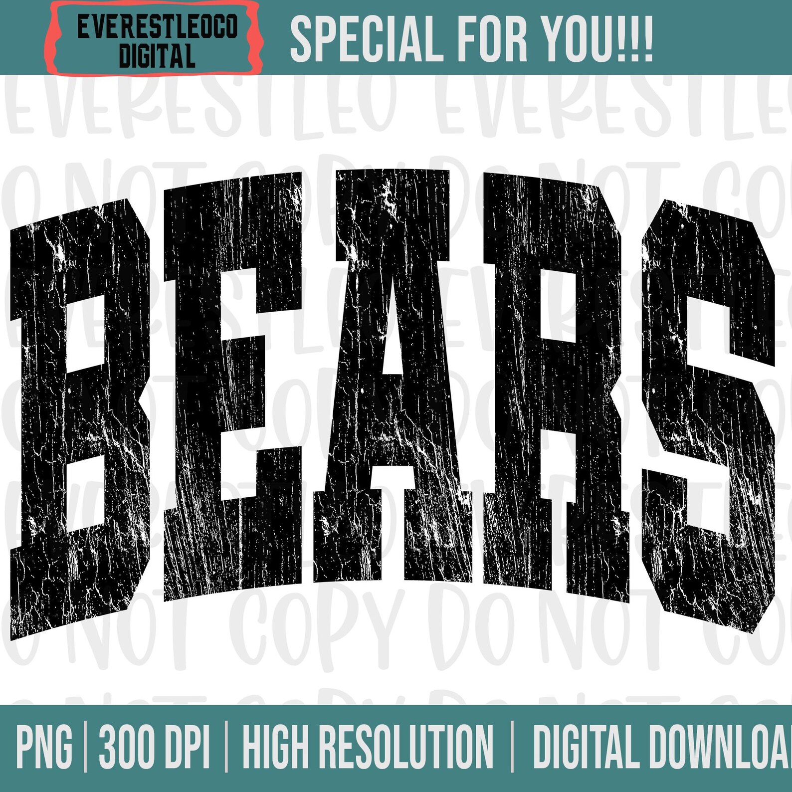 Bears Png, Bears Typography Mascot Png, Bears Mascot PNG, Bears Mama ...