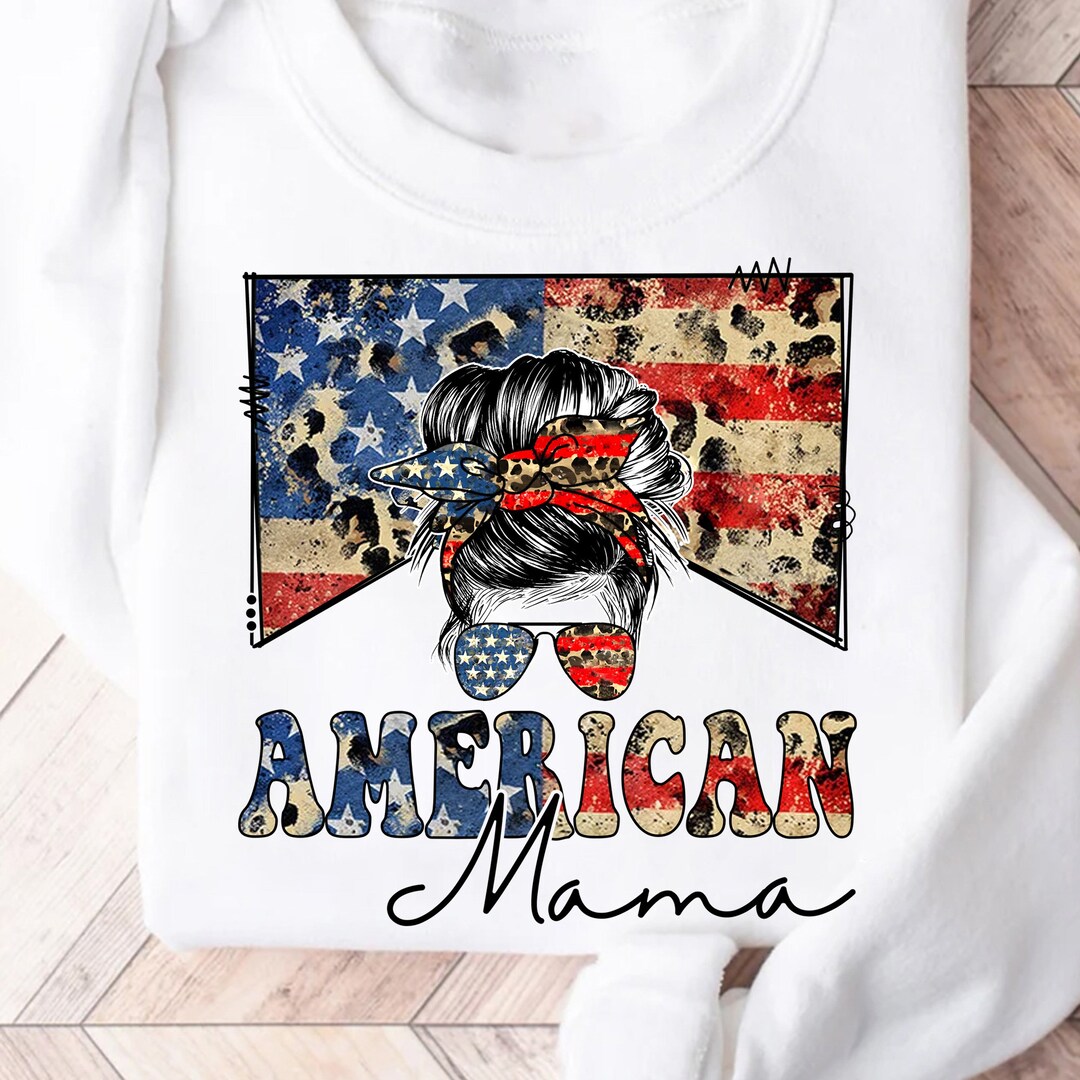 American Mama Png, USA Flag American Mama Sublimation Design, Country ...