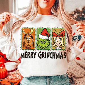 Merry Grinchmas Png, Retro Christmas Png, Cartoon Grinch Png, Christmas Png, Merry X-mas Png ...