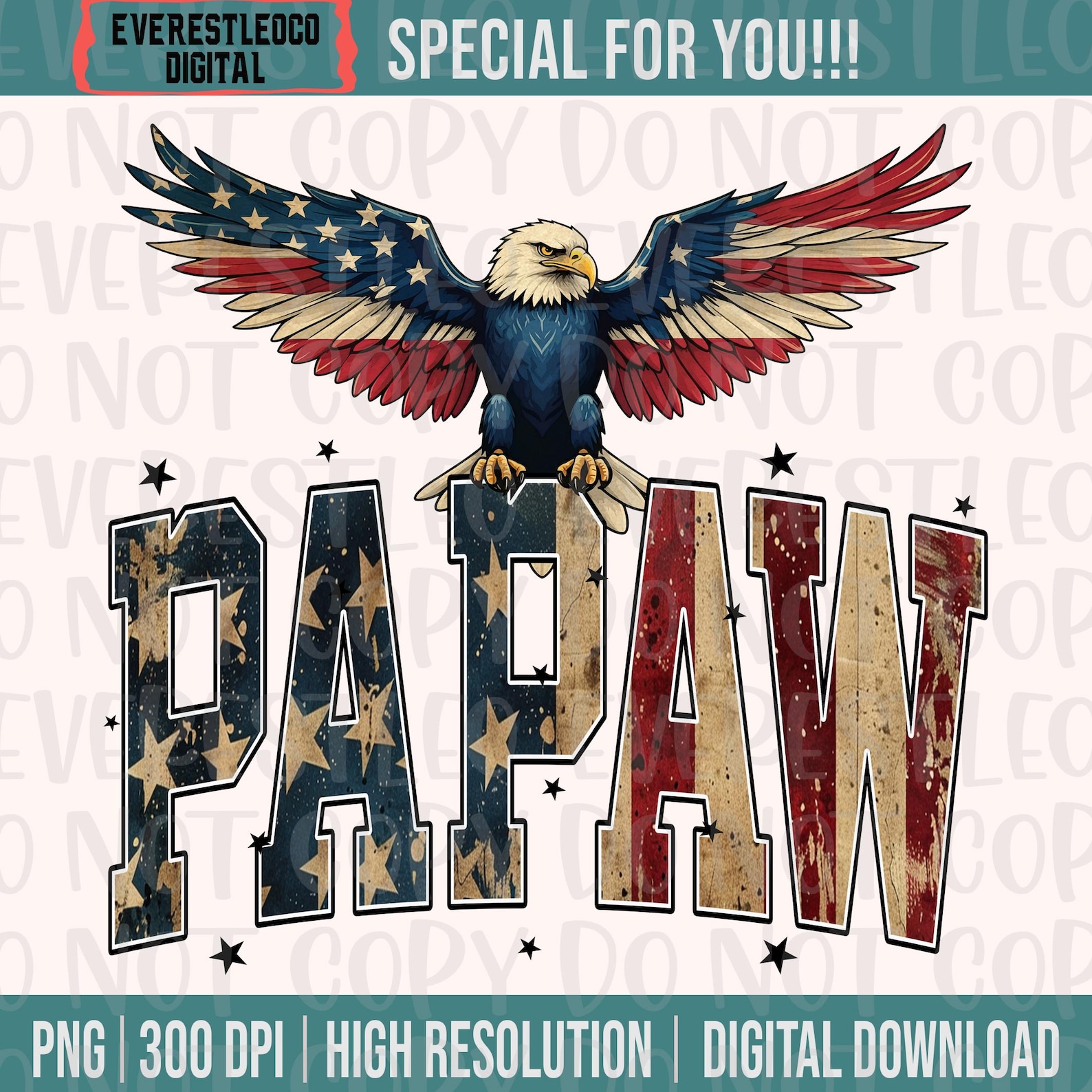 America Papaw Eagle USA Flag Png, Papaw Distressed Patriotic ...