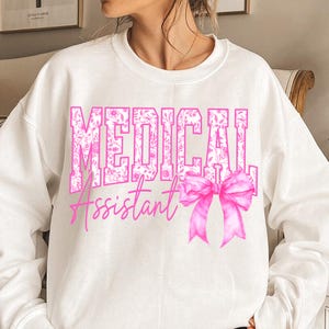Digital Png File Medical Assistant Floral Toile Pink Water Color ...