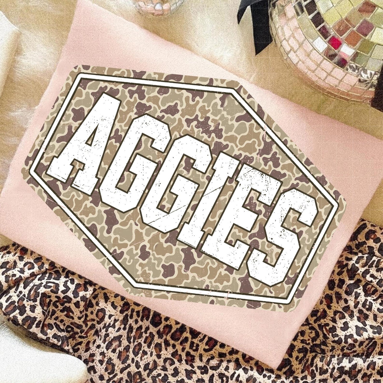 Aggies PNG, Retro Camo Mascot Varsity Distressed Design, School Spirit ...