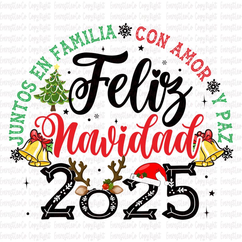 Feliz Navidad 2025 Png, Spanish Christmas Png, Luces De Navidad ...