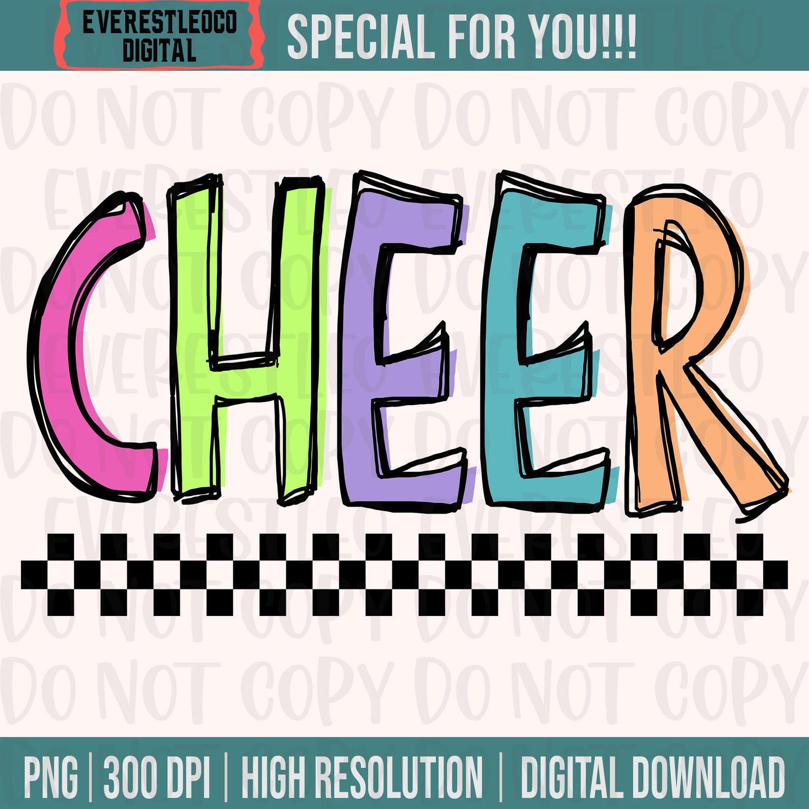 Cheer Png, Checkered Png, Retro Cheer Png, Cheer Comp Day Png, Cheer ...