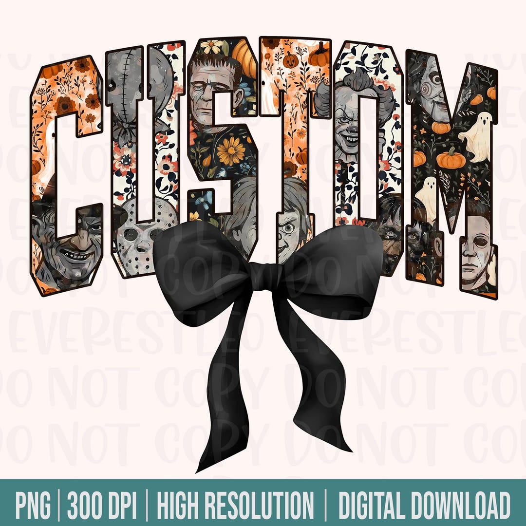 Retro Halloween Coquette Bow PNG Horror Movie Png Horror Halloween ...
