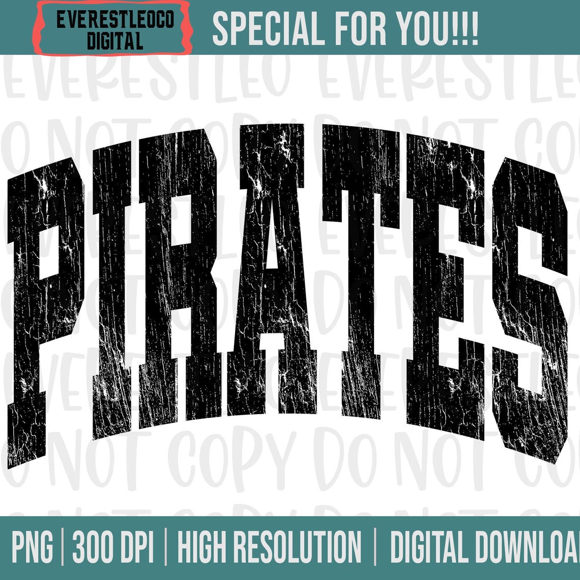 Pirates Png, Pirates Retro Typography Distressed School Spirit PNG ...