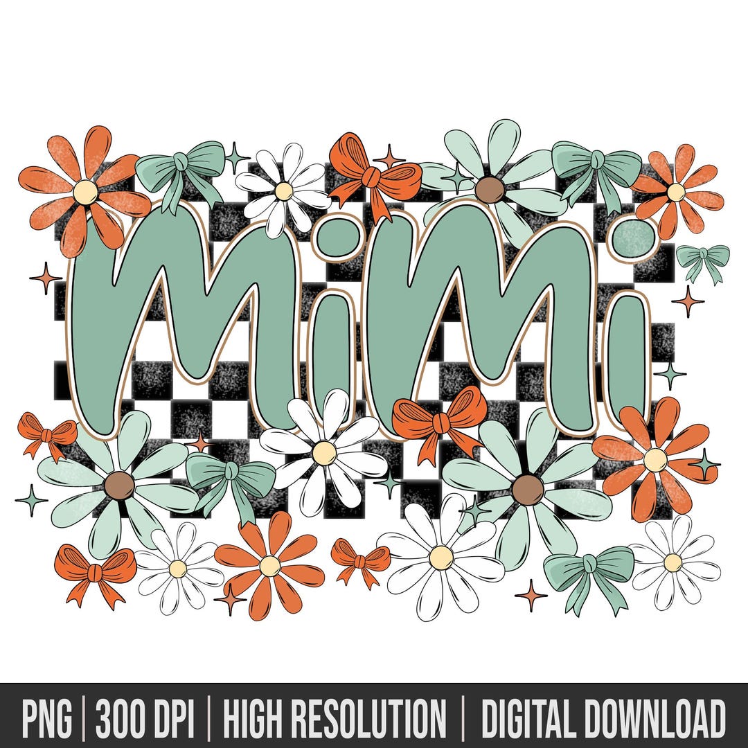 Floral MIMI Coquette Bow Png, Mimi Flower Png, Mimi Coquette Bow Png ...