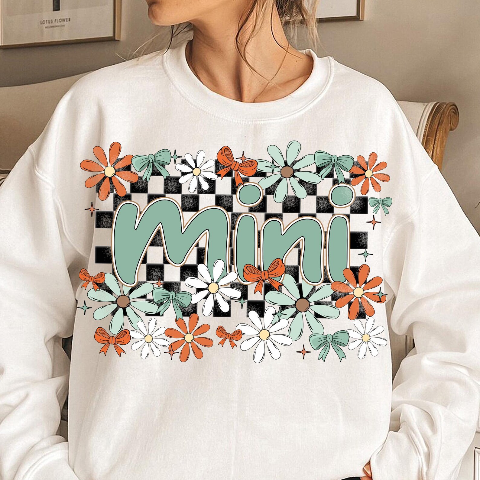 Floral MINI Coquette Bow Png, Mama Mini Flower Png, Mini Coquette Bow ...