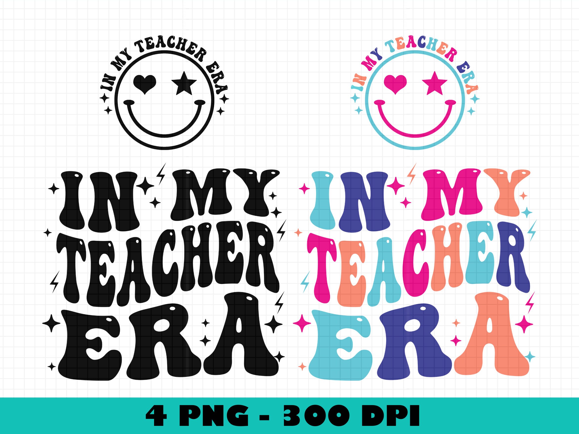 In My Teacher Era PNG Teacher Png Retro Teacher Png Funny - Etsy