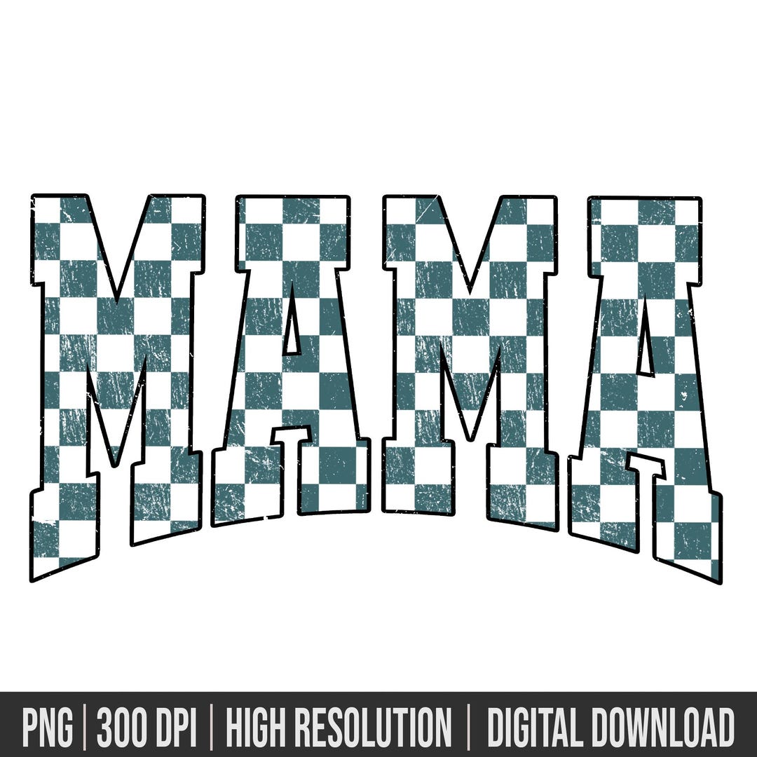 Checkered Mama PNG Retro Mama Png Mama Distressed Checker Design Png ...