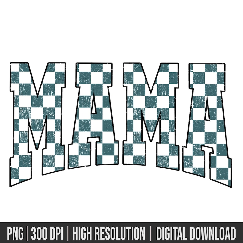 Mama Distressed Checker Design Png Checkered Mama PNG Retro Mama Png ...