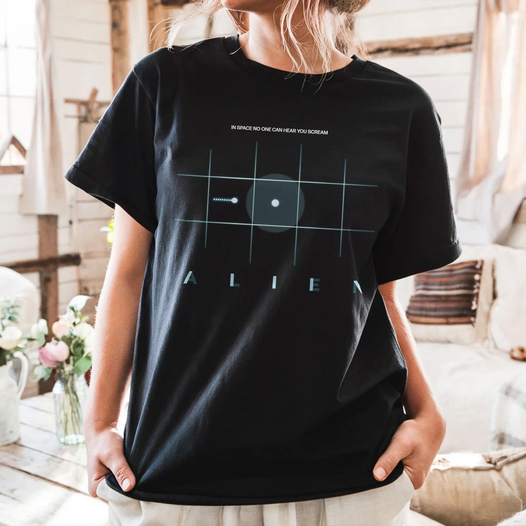 Alien Movie T-shirt, Xenomorph T-shirt, Horror Movie T-shirt, Halloween ...