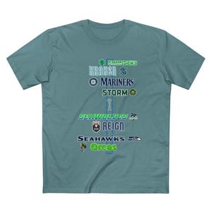 All Seattle Sports Teams T-shirt - Etsy