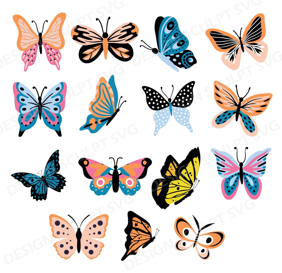 Butterfly Butterfly Png Bundle Butterflies Butterfly - Etsy
