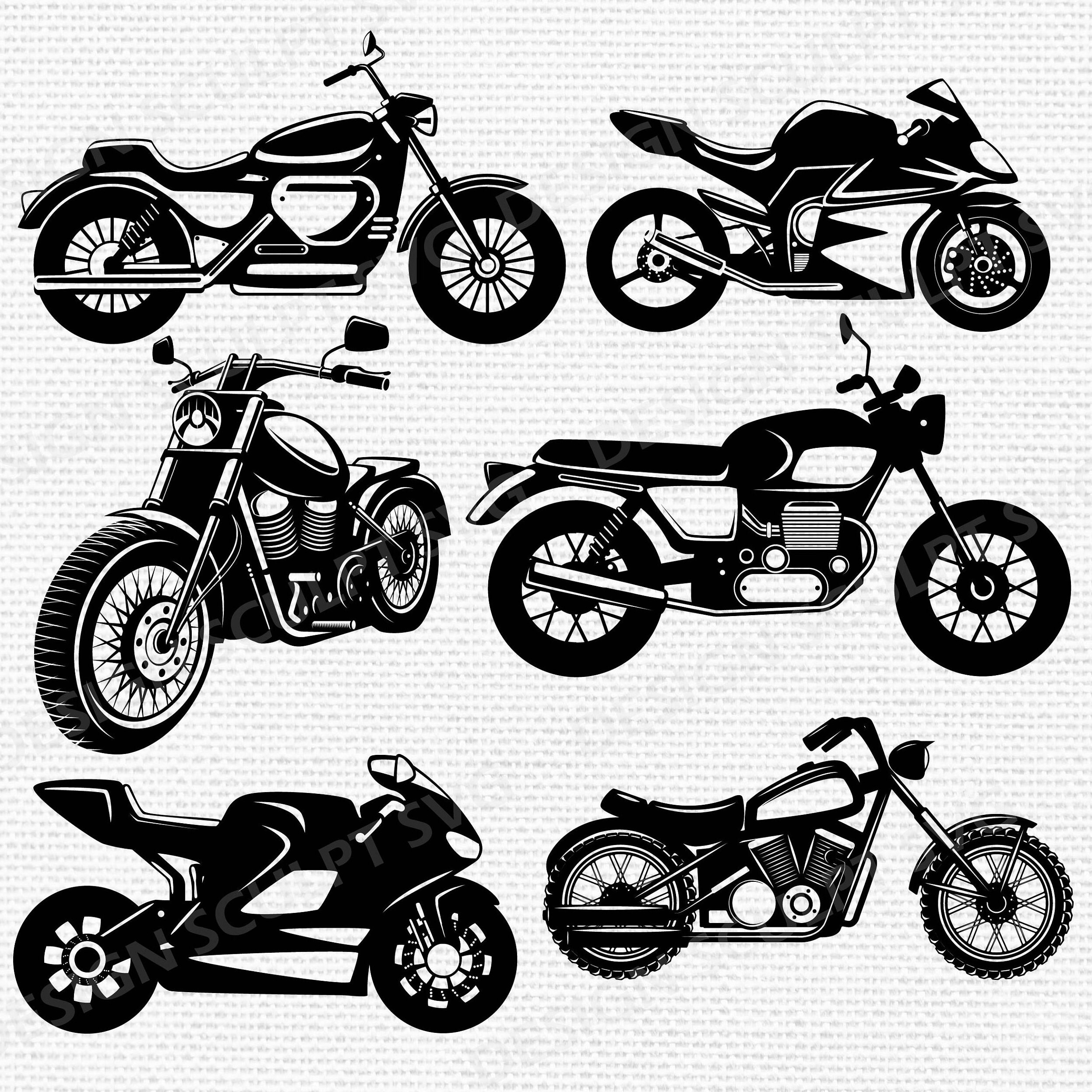Motorcycle SVG Motorcycle Svg Bundle Motor Bike Svg - Etsy