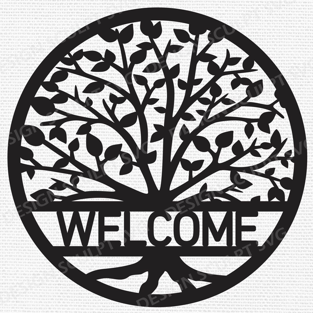 Tree of Life Svg Welcome Sign, Celtic Tree of Life Svg, Welcome Home ...