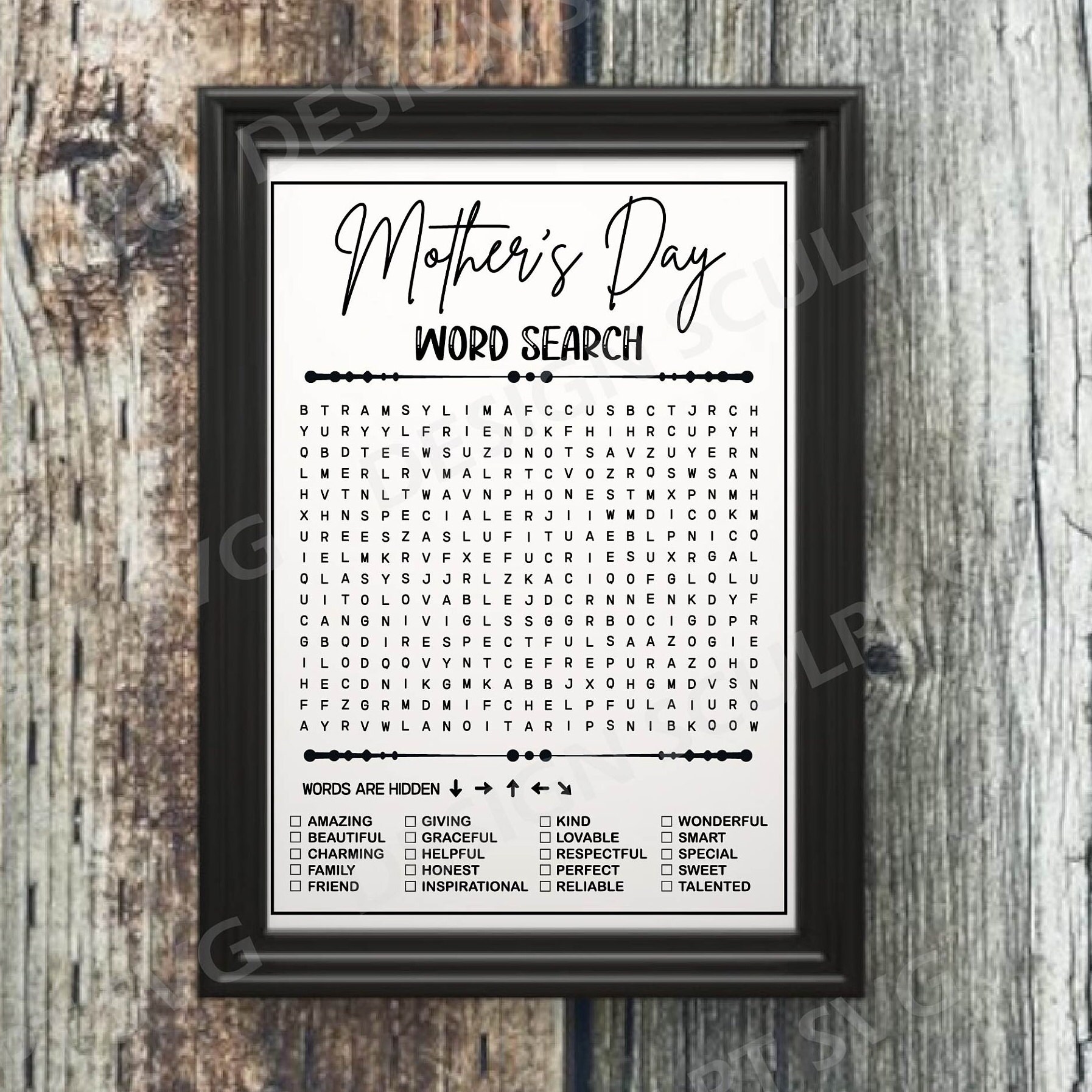 Mothers Day Word Search, Mothers Day Activity, Mama Word Search ...