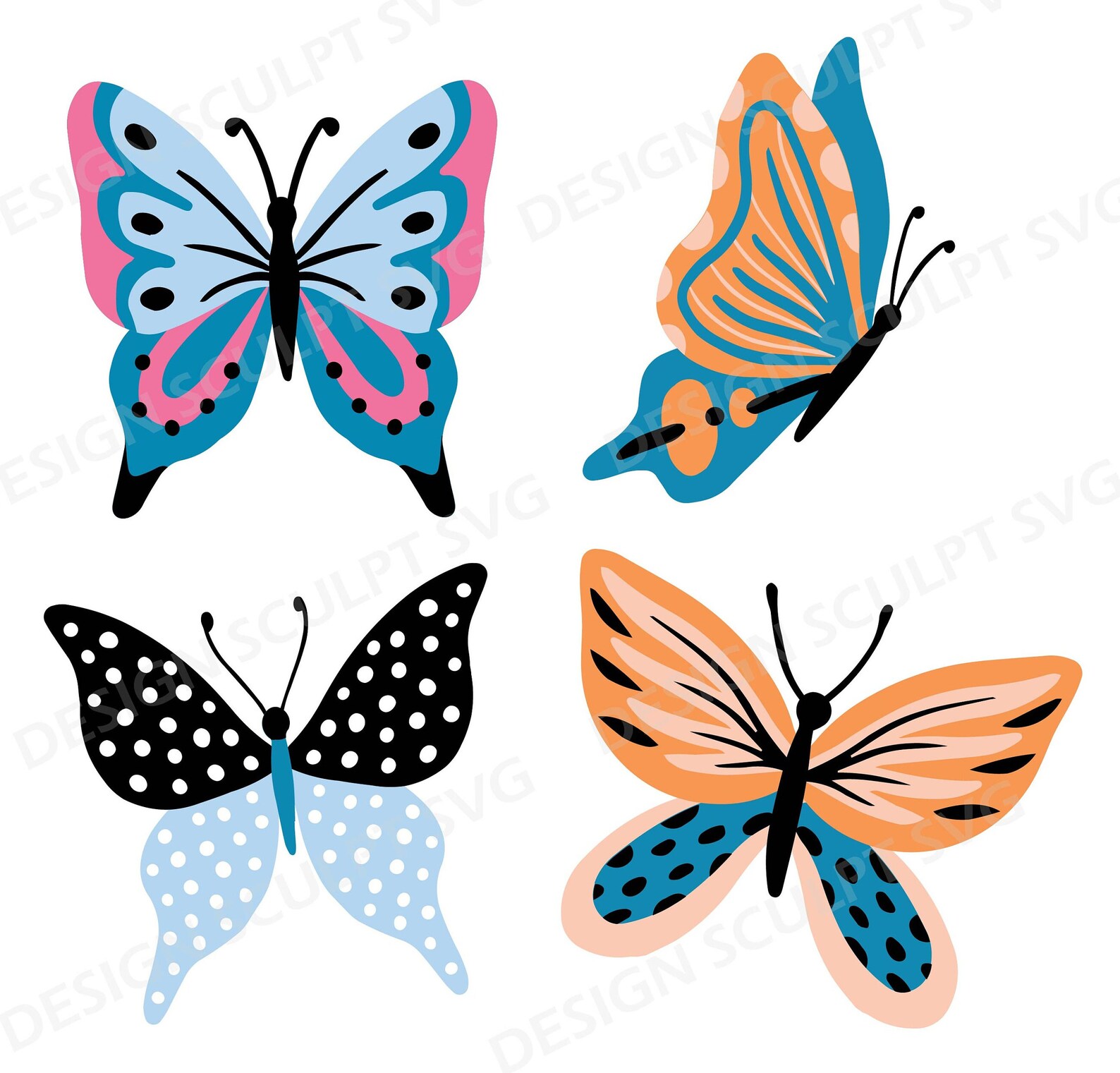 Butterfly Butterfly Png Bundle Butterflies Butterfly - Etsy