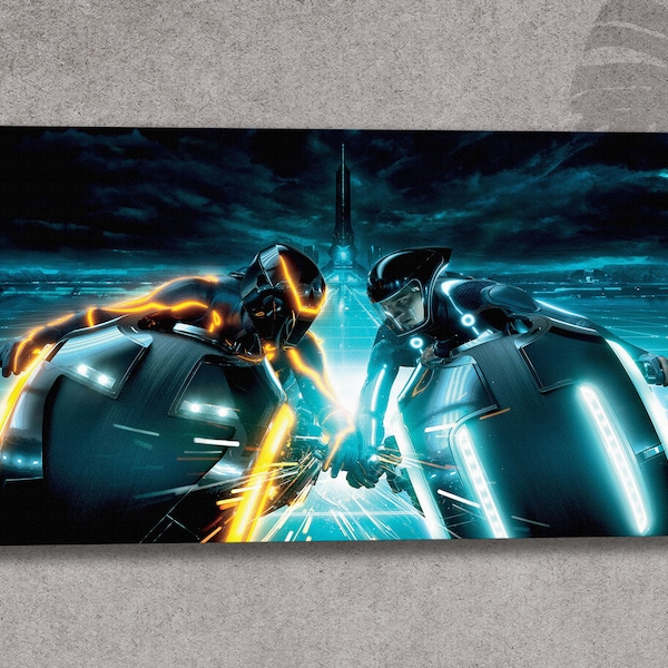 Tron Motorcycle Poster - Etsy