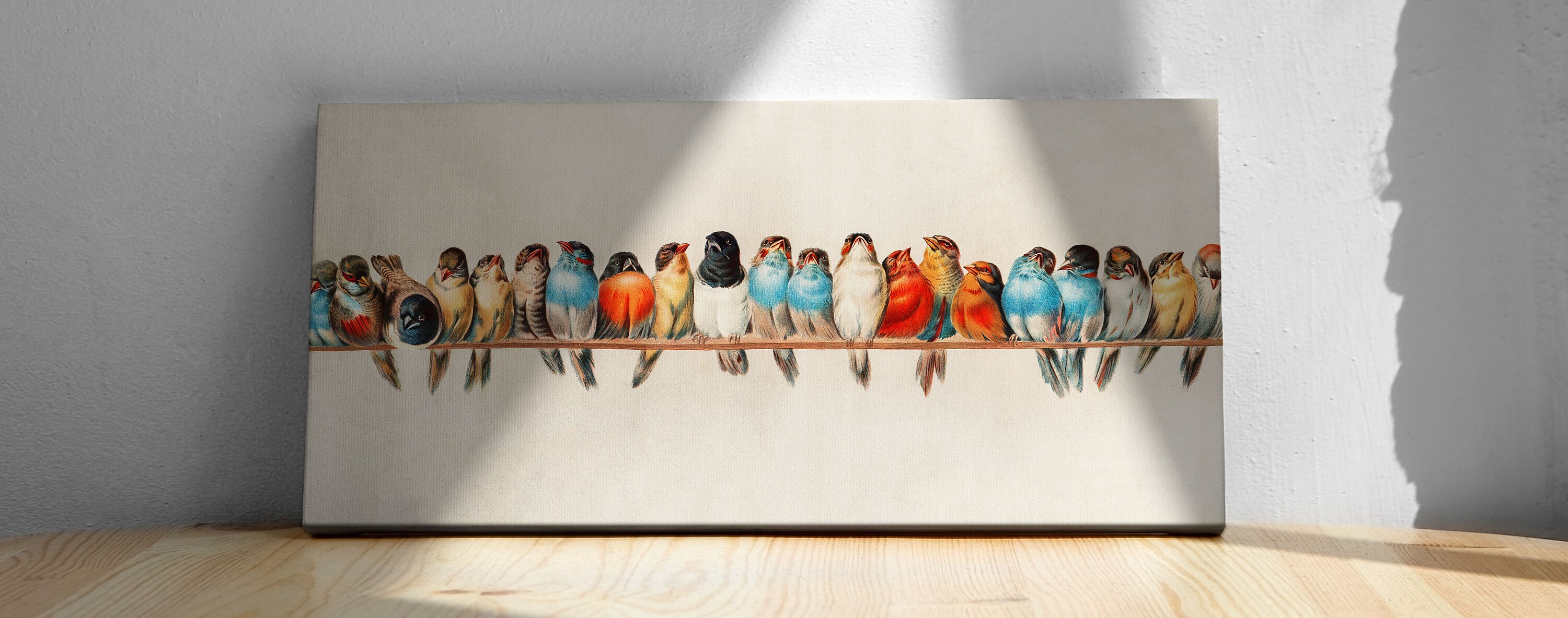 A Perch of Birds 5 Piece Canvas Art Vintage Songbirds by Hector ...