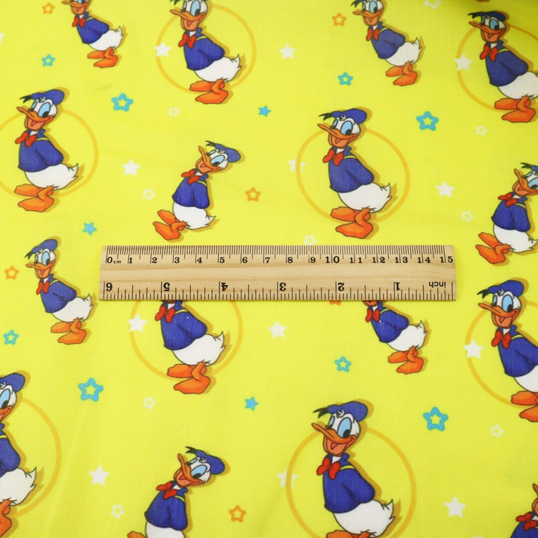 Disney Donald Duck Fabric Anime Cartoon Polyester Cotton Etsy