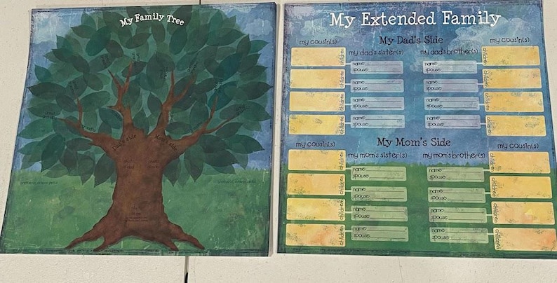 My Family Tree Extended Family 12"x12" Scrapbook Paper Karen Foster ...