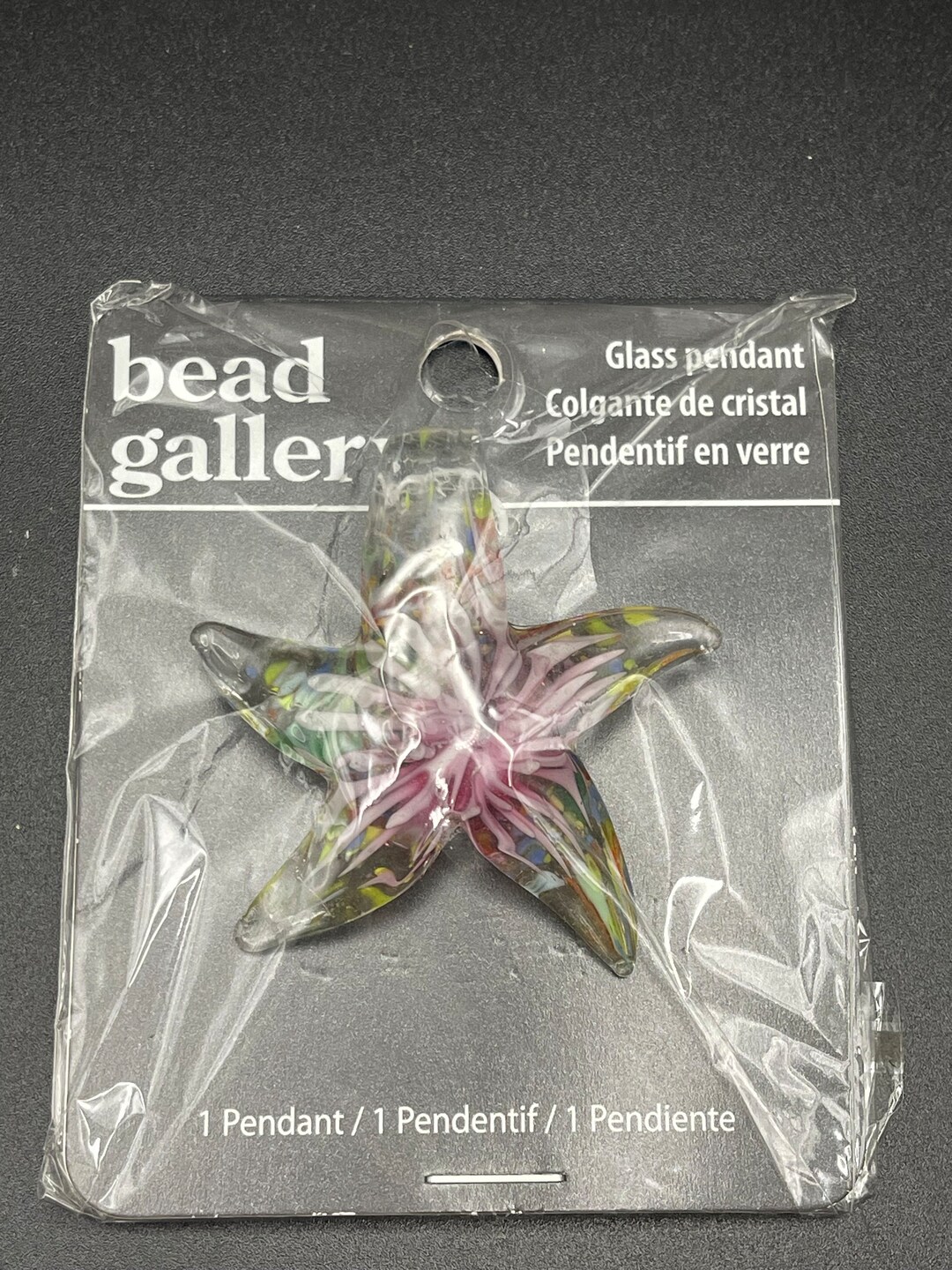 Glass Starfish Pendant by Bead Gallery Glass Mix Starfish 40mm - Etsy