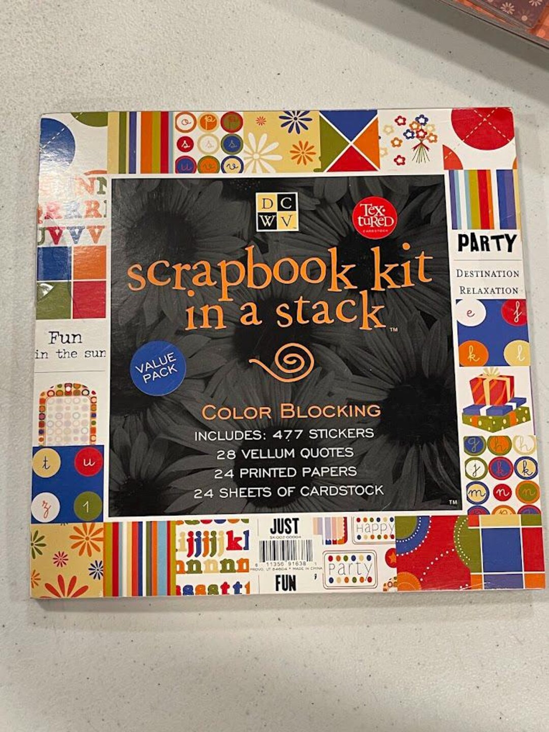 Just Fun Scrapbook Kit in a Stack Color Blocking - Etsy