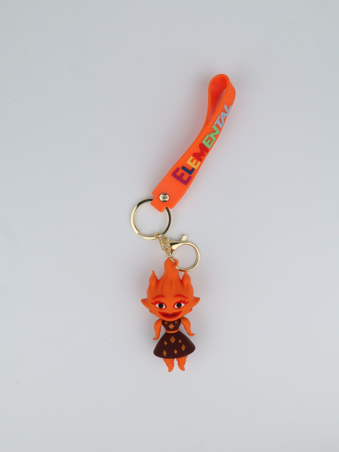 Elemental Pixar Disney Keyring Gale Ember Lumen Wade Ripple Fast ...