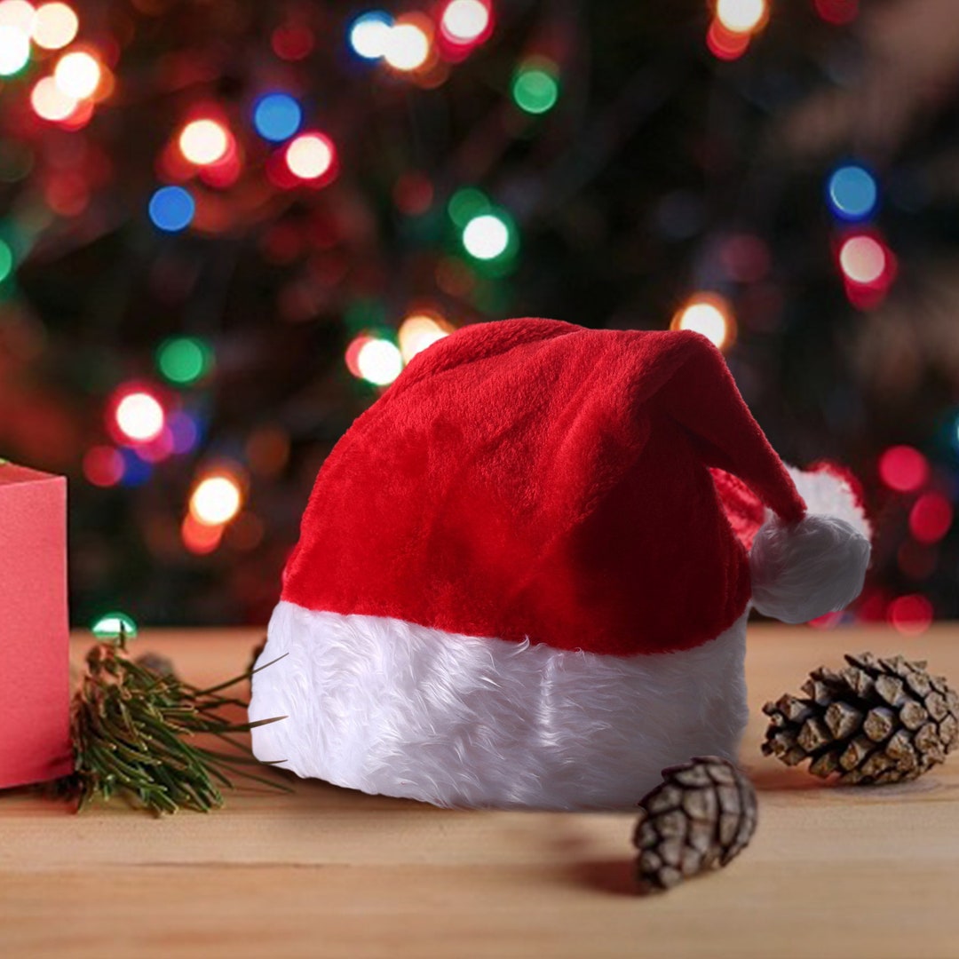 Red Christmas Hat Christmas Party Cap Traditional Santa Hat - Etsy