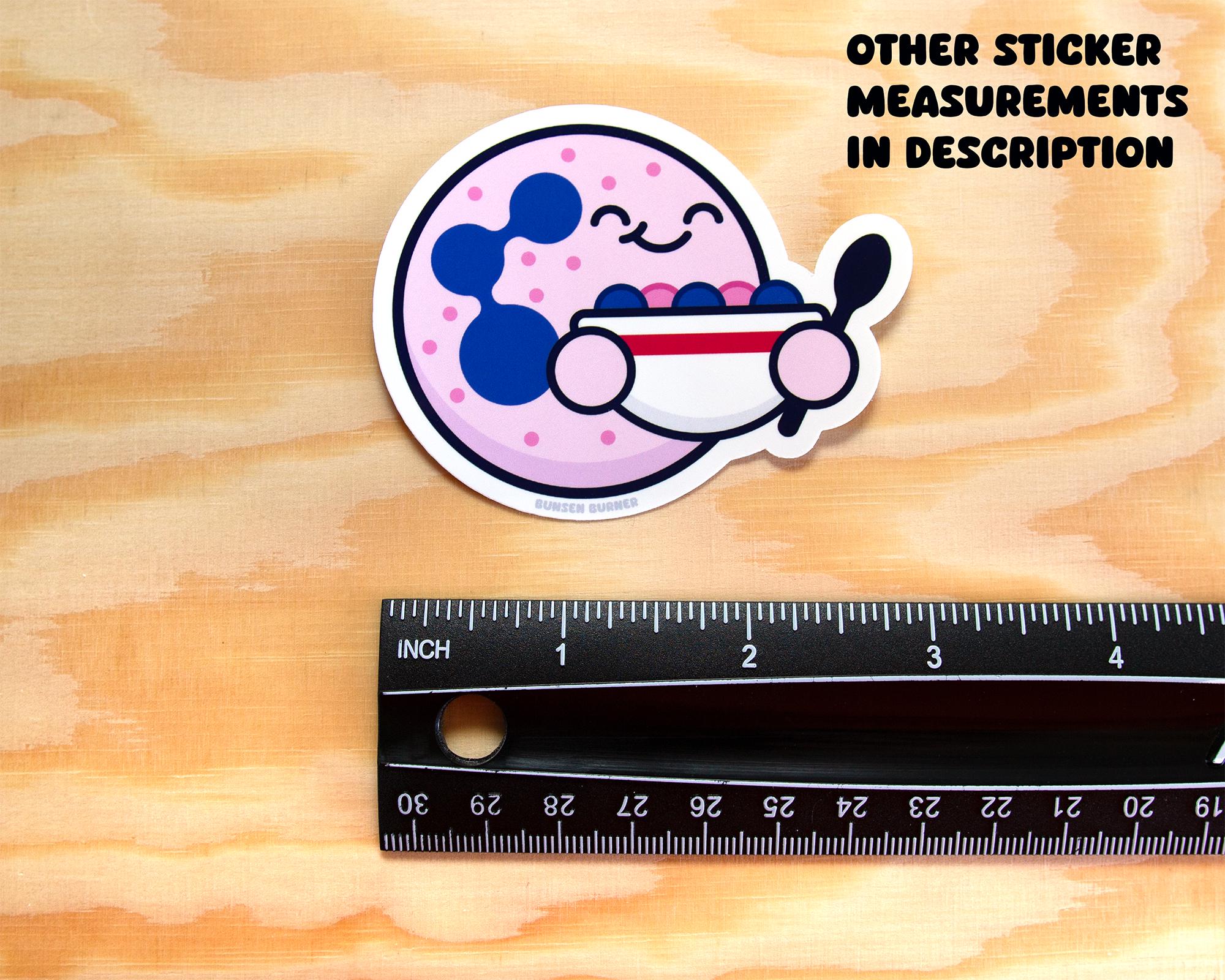 Cute White Blood Cell Stickers for Hematologists, Leukocyte Decals for ...