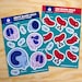 Cute Red and White Blood Cell Sticker Sheets, Anatomy and Physiology ...