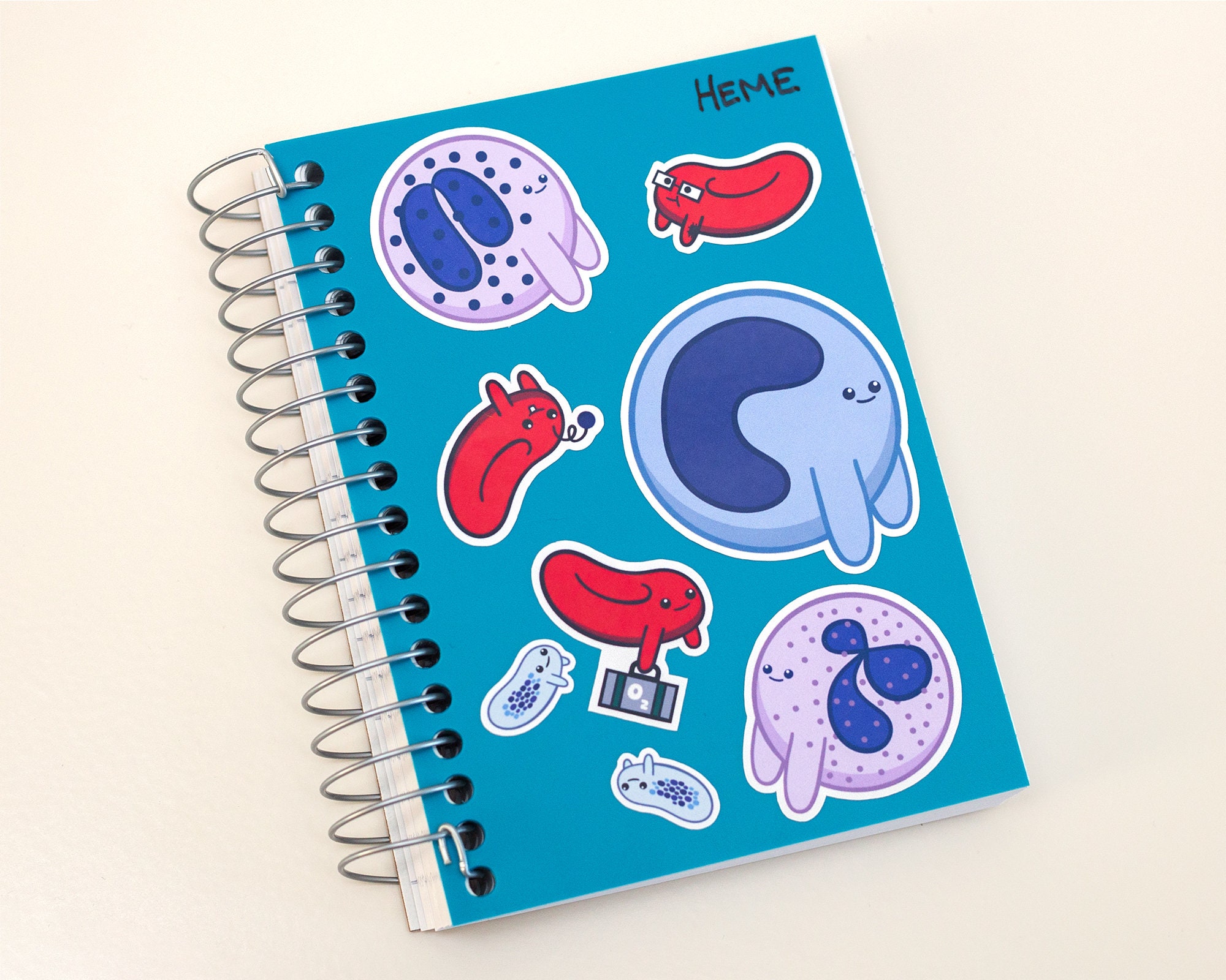 Cute Red and White Blood Cell Sticker Sheets, Anatomy and Physiology ...