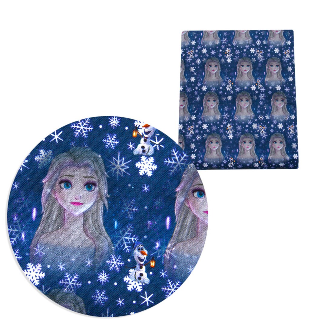 Disney Frozen Fabric the Snow Queen Fabric Elsa Anna Fabric Cartoon 100 ...