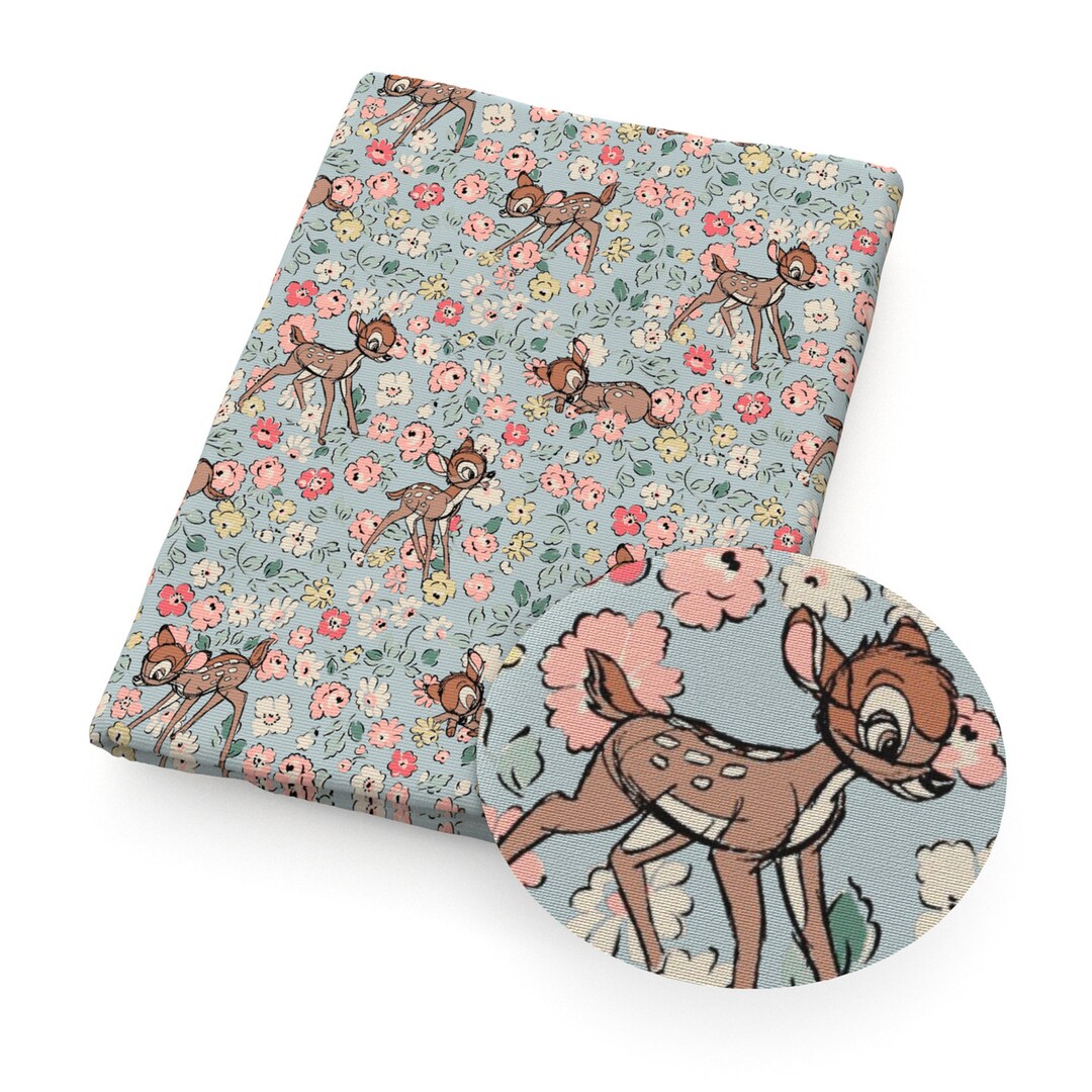 Bambi Fabric Bambi and Friends Fabric Cartoon Anime Polyester Cotton ...