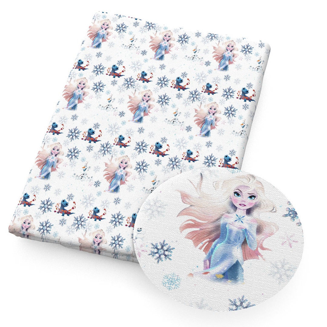 Disney Frozen Fabric the Snow Queen Fabric Elsa Anna Fabric Cartoon 100 ...