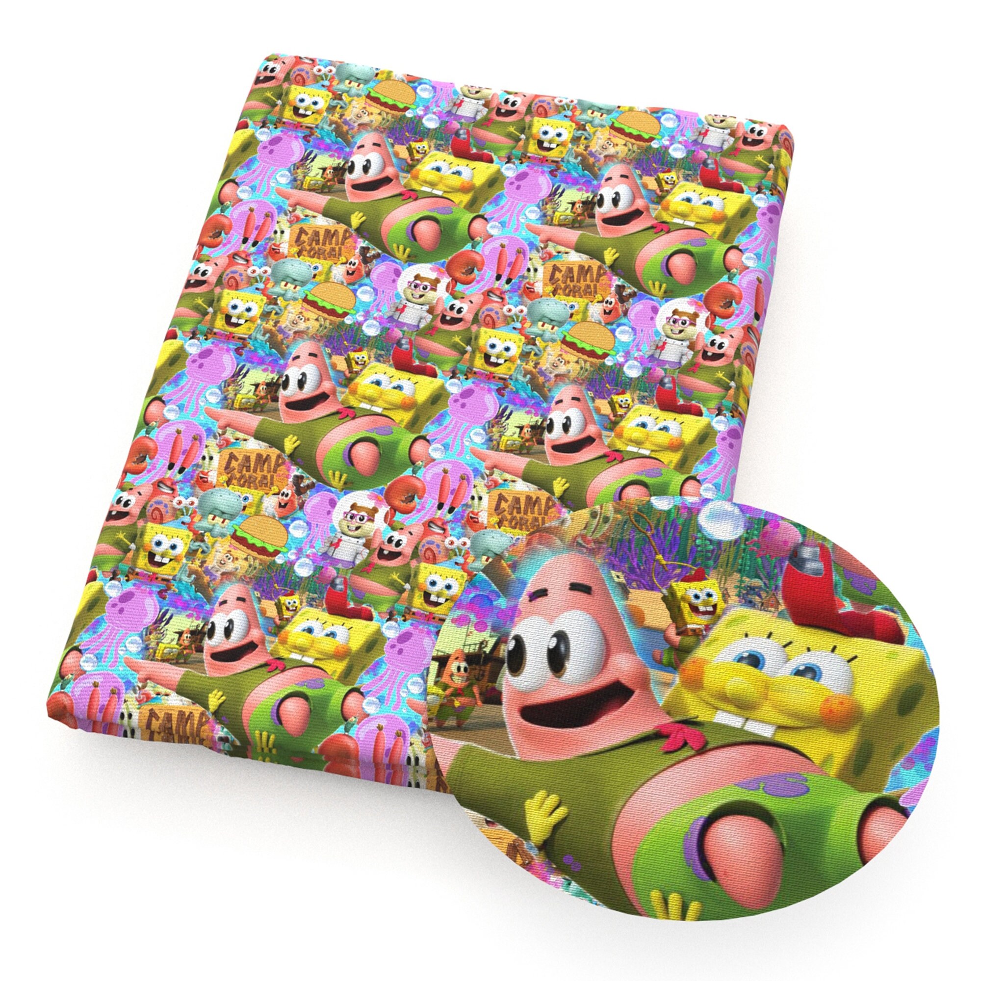 Spongebob Squarepants Fabric Spongebob Patrick Fabric Cartoon Anime ...