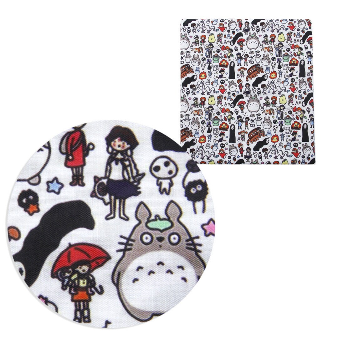 Japanese Anime Fabric Cartoon Anime Polyester Cotton Fabric by - Etsy