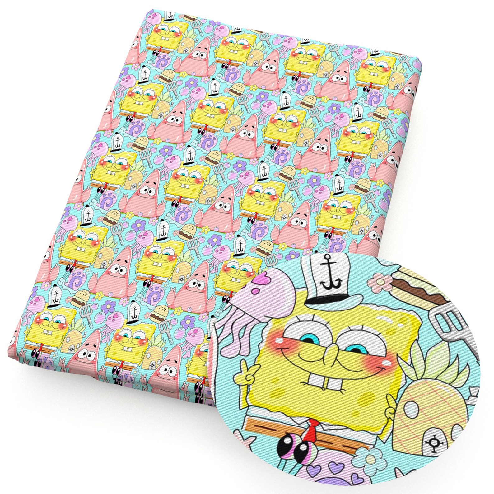 Spongebob Squarepants Fabric Spongebob Patrick Fabric Cartoon Anime ...