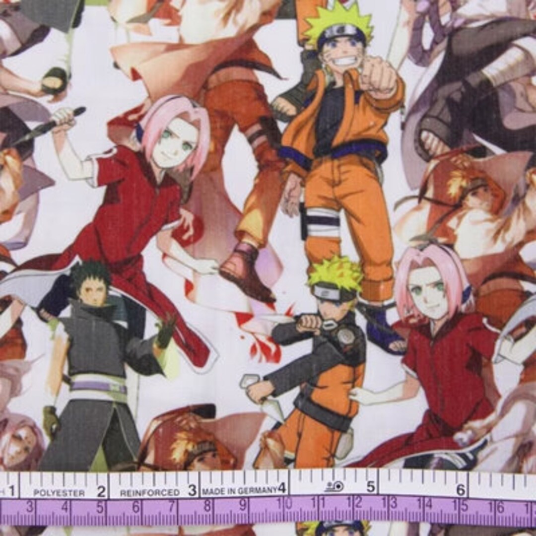 Japanese Anime Fabric Cartoon Anime Polyester Cotton Fabric by the Half ...