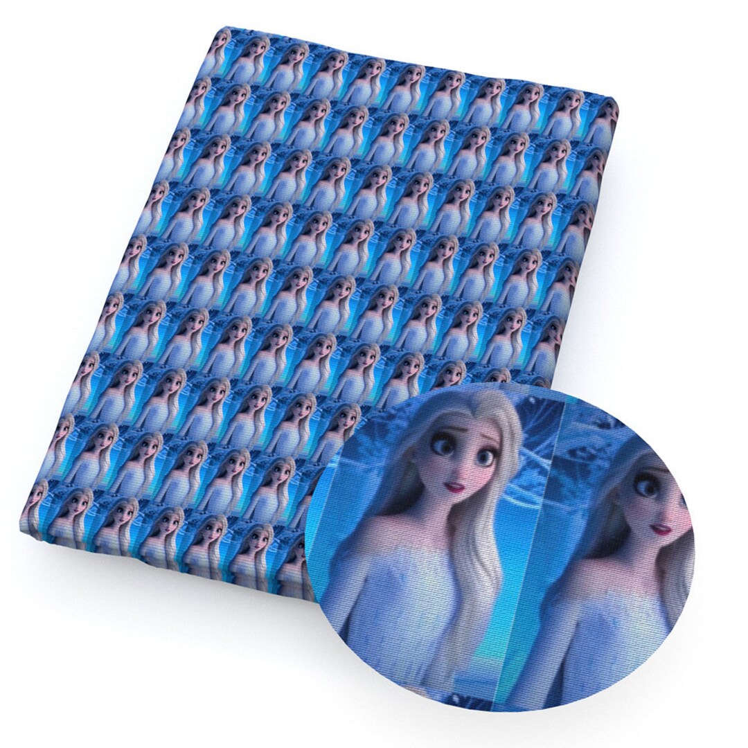 Frozen Fabric Elsa Anna Fabric Snow Queen Fabric Cartoon Anime ...