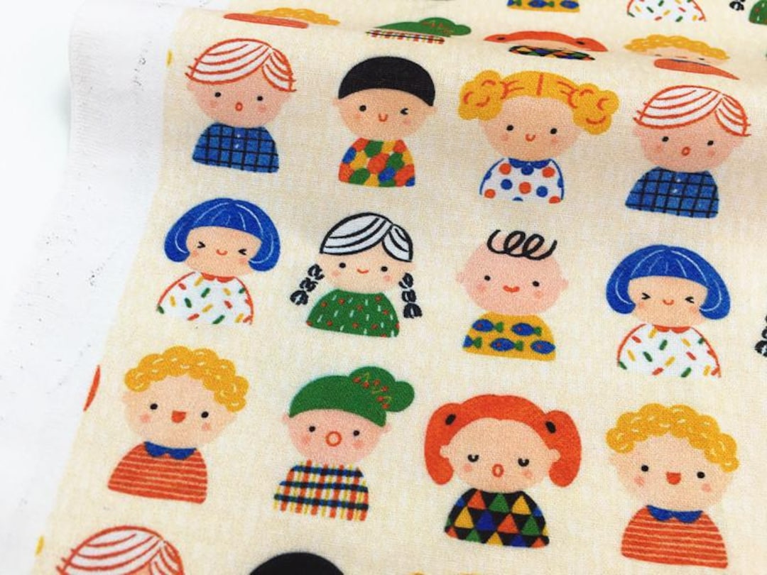 Cartoon Kids Fabric Cartoon 100% Cotton Fabric by the Half Yard - Etsy