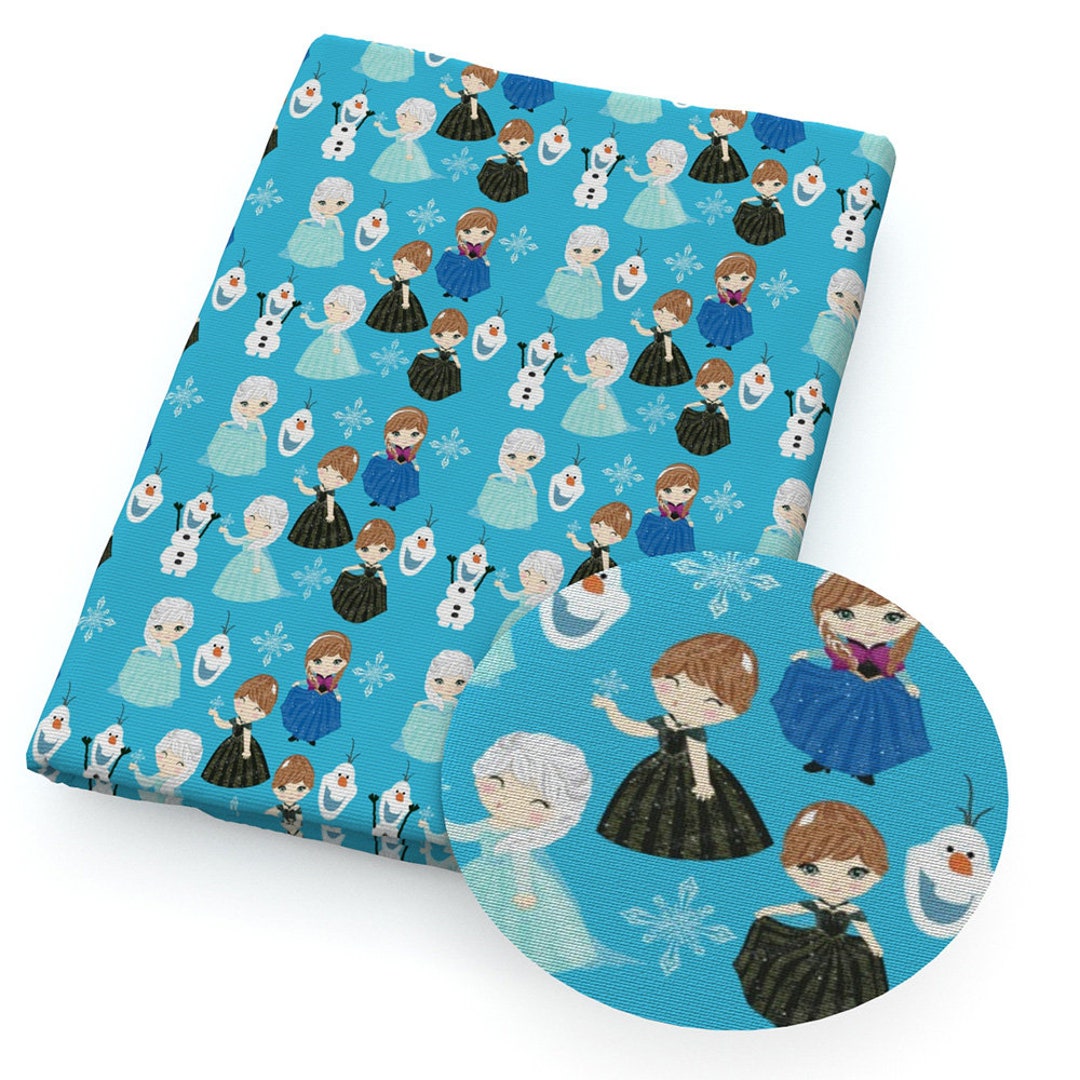 Disney Frozen Fabric the Snow Queen Fabric Elsa Anna Fabric Cartoon 100 ...