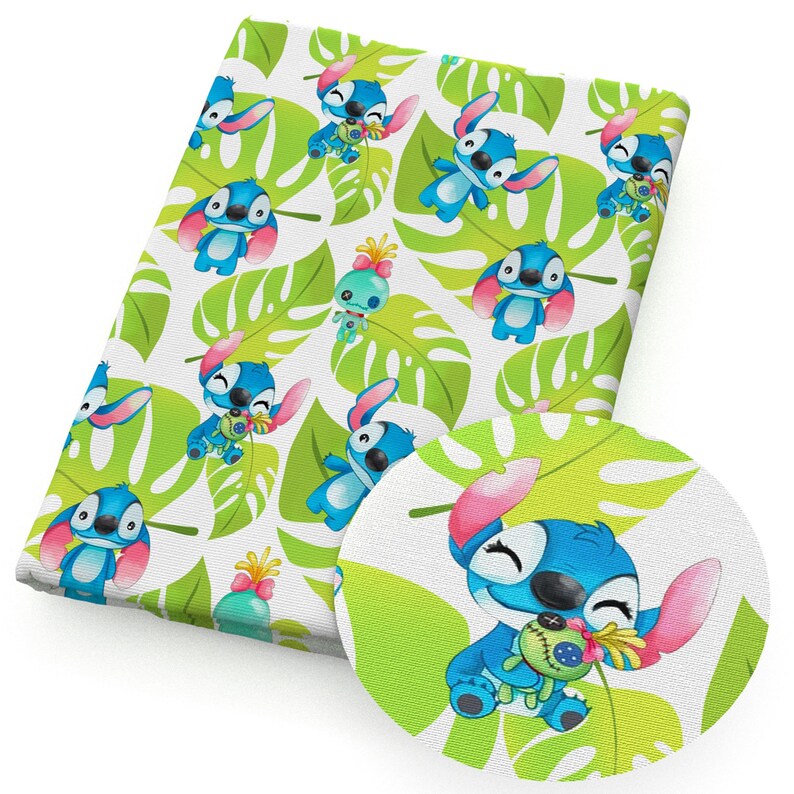 Stitch and Aladdin Fabric Lilo & Stitch Fabric Blue Koala Fabric ...