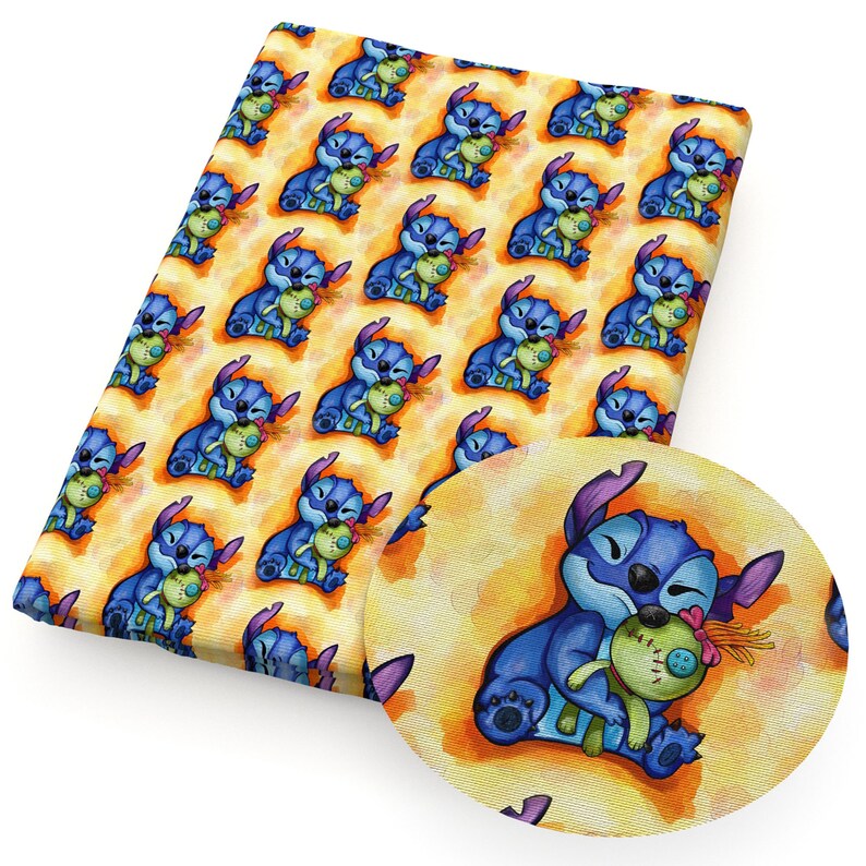 Stitch and Aladdin Fabric Lilo & Stitch Fabric Blue Koala Fabric ...