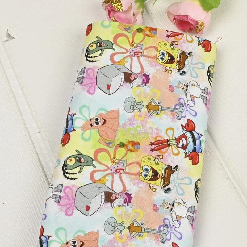 Spongebob Squarepants Fabric Cotton Fabric by the Half Yard - Etsy