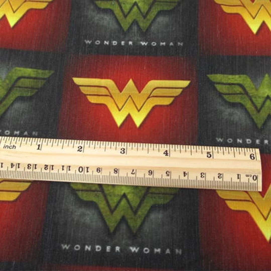 Wonder Woman Fabric Cartoon Anime Polyester Cotton Fabric by the Half ...