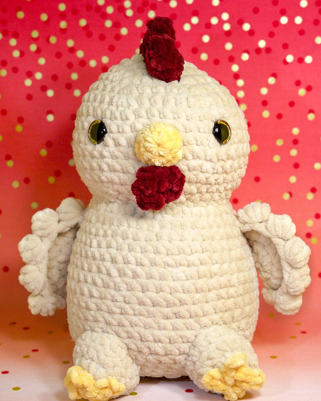 PREORDER Chicken Toy Crochet Plushie Amigurumi Stuffed Animal ...
