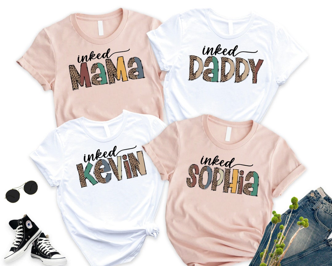 Inked Family T-shirt Leopard Inked Daddy Shirt Leopard Inked - Etsy